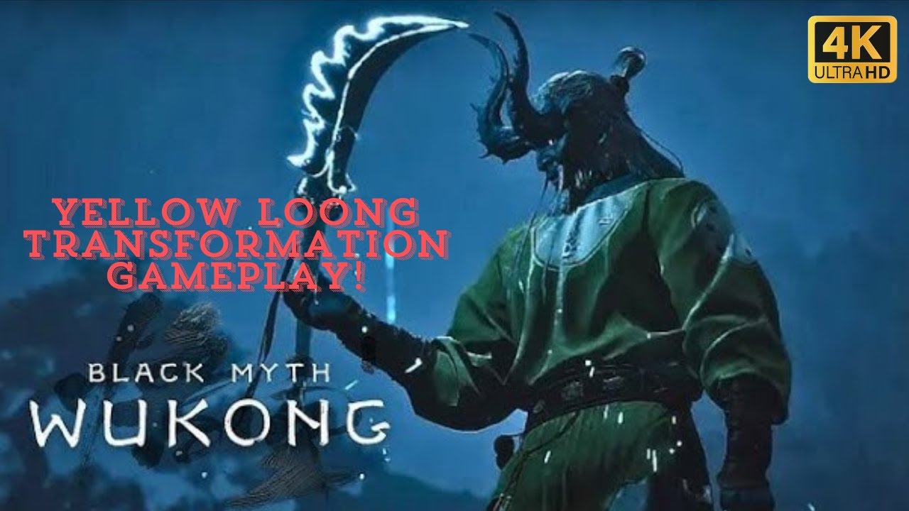 Black Myth Wukong - Yellow Loong Transformation Gameplay (Golden Lining ...
