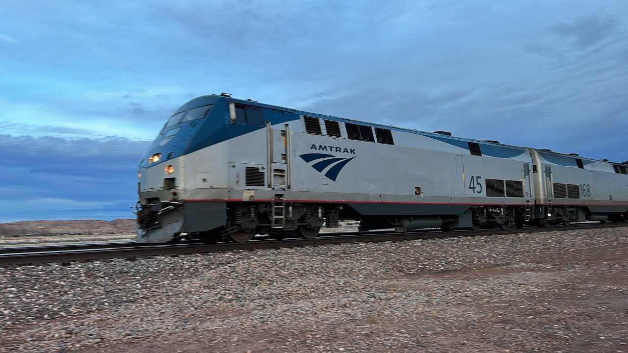 Amtrak SouthWest Chief through the Sunset! - YouTube