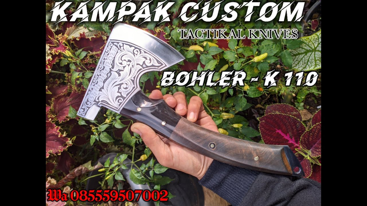 KAMPAK CUSTOME BOHLER GERMANY K-110 TAHAN KARAT DAN KUAT - YouTube