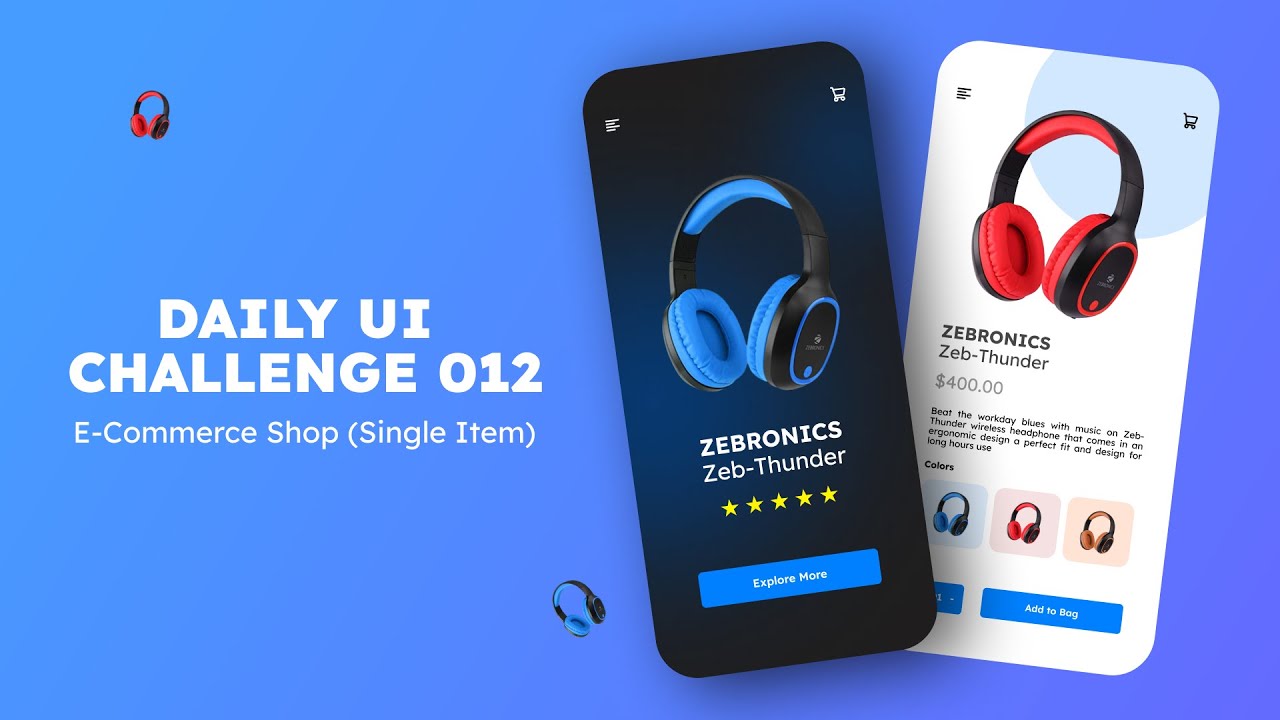 Daily UI Design Challenge Day 012 | Ecommerce Single Shop | - YouTube