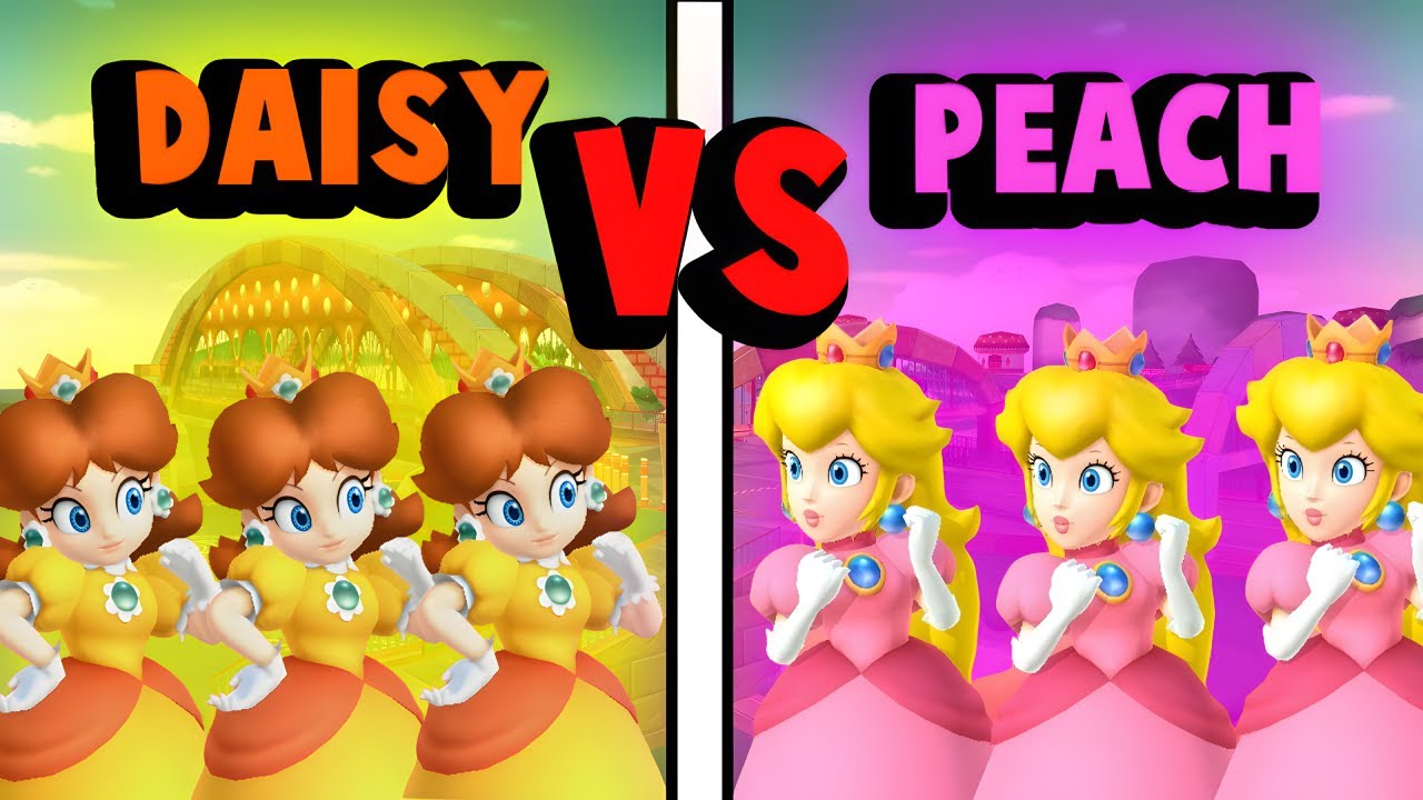 Mario Kart Wii Character Clan War: Peach vs Daisy - YouTube
