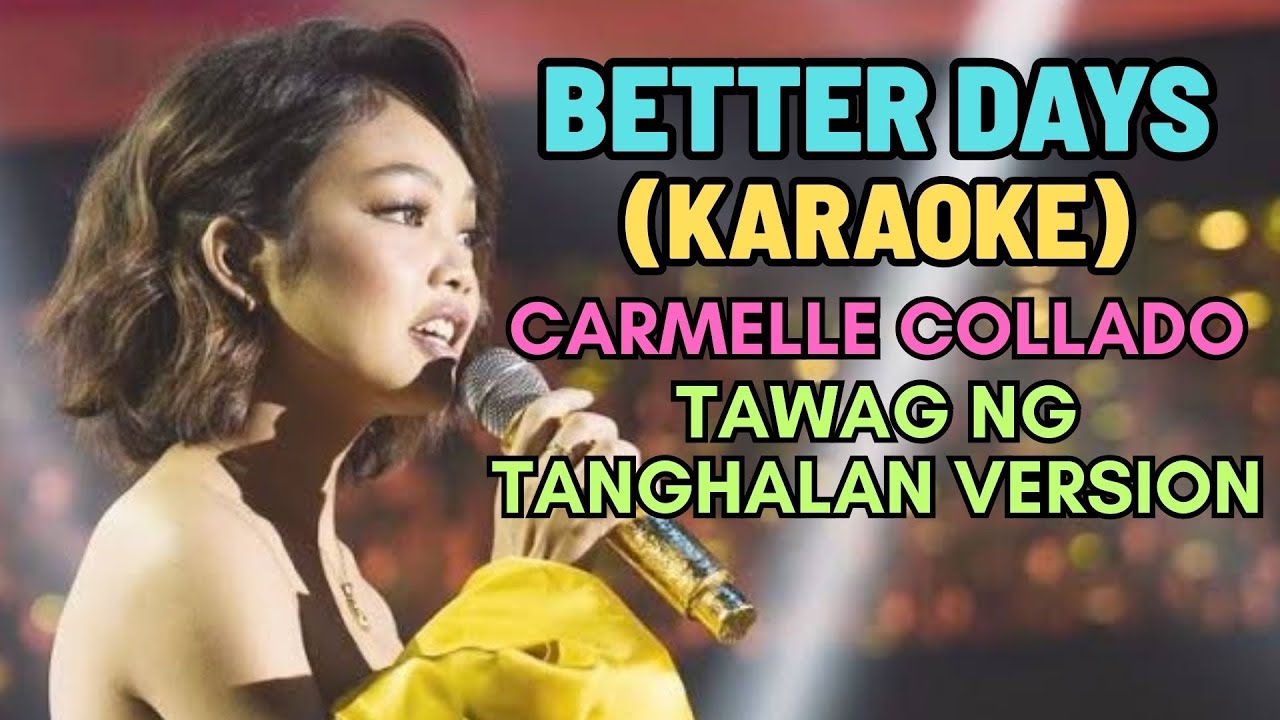 Better Days Karaoke I Carmel Collado Cover - YouTube