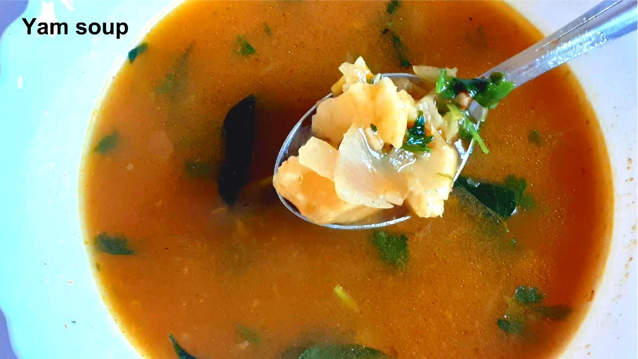 Yam Soup/ಸುವರ್ಣ ಗೆಡ್ಡೆ ಸೂಪ್/சேனை கிலாங்கு/కంద వేపుడు సూప్/ചെന സൂപ്പ് ...