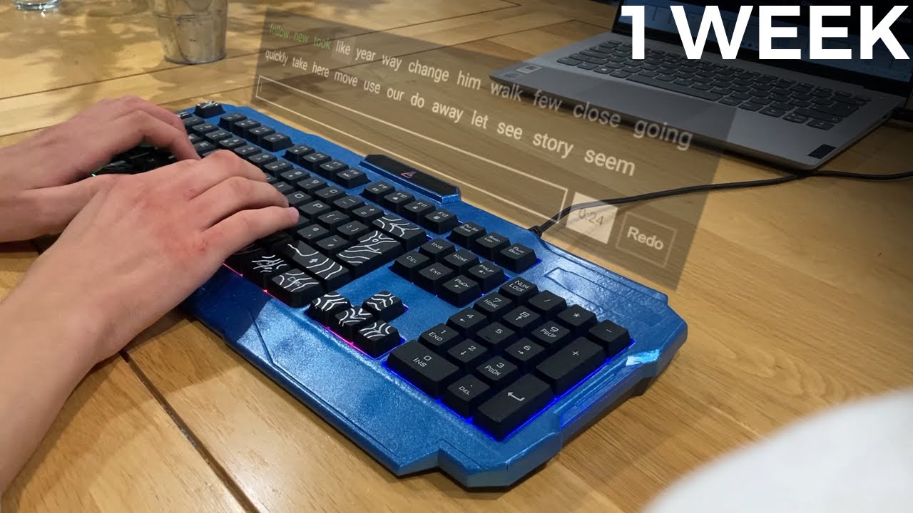 WPM Test After a Week of Learning Touch Typing (From ABSOLUTE BEGINNER ...