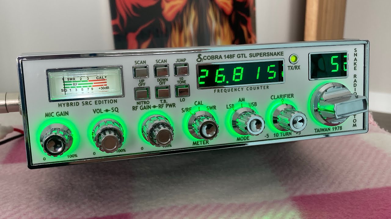 Cobra 148F Taiwan 1978 SSB CB Radio SRC Custom Radio HYBRID EDITION ...