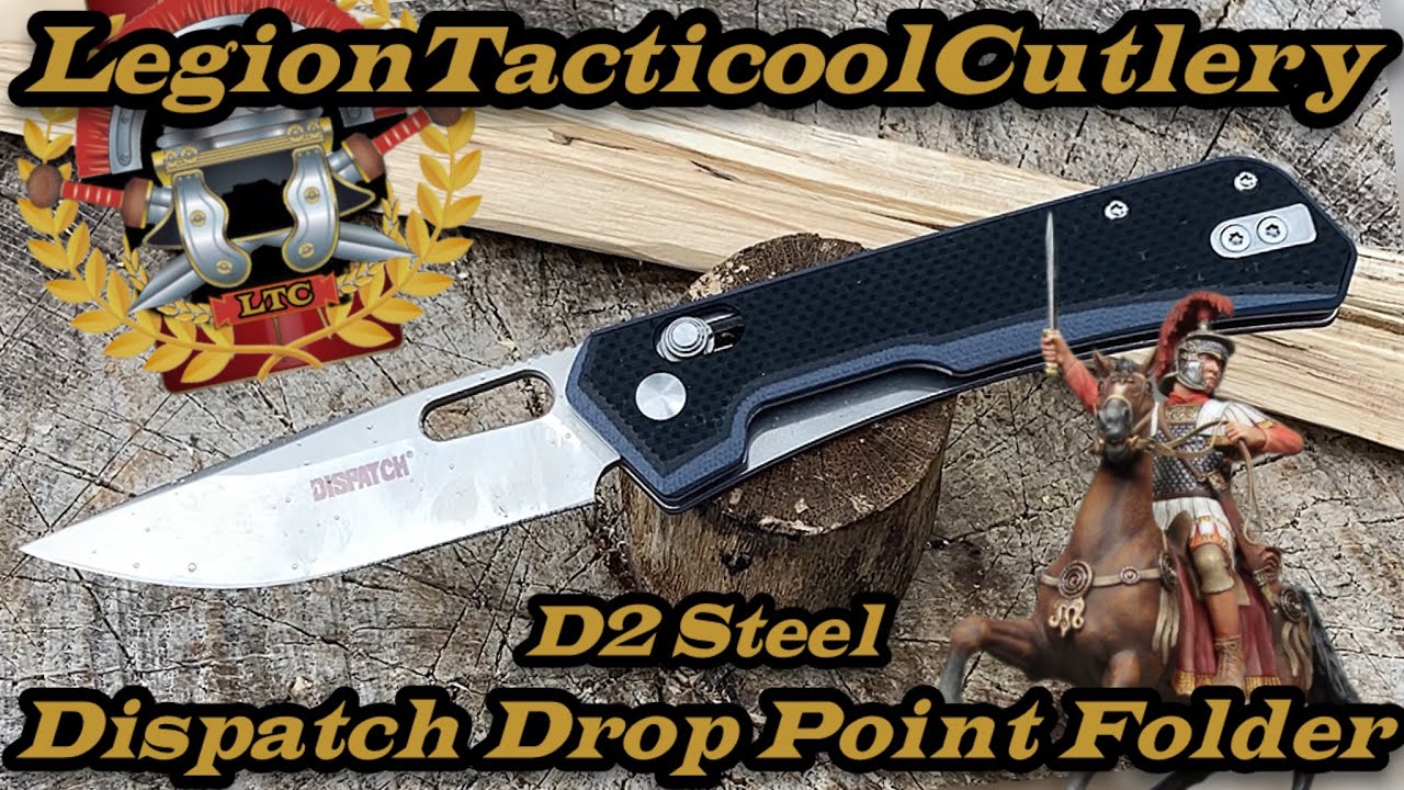 Dispatch Knives Drop point Axis Lock folder in D2 Steel hard use! #edc ...