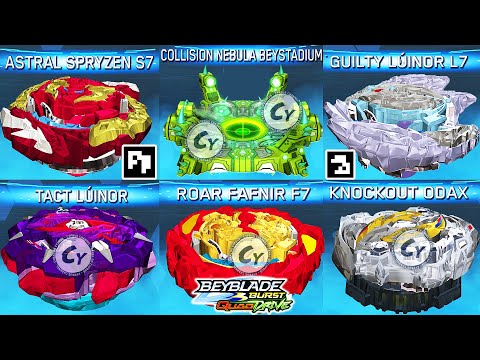 WHAT?!?! UPDATE COLLISION NEBULA BEYSTADIUM,QR CODES ASTRAL SPRYZEN S7 QR CODE GUILTY LUINOR L7