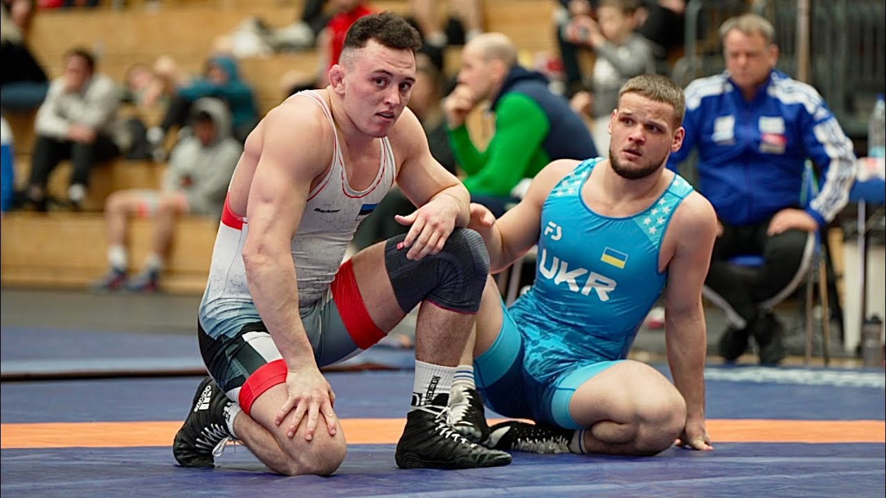 E. Kin (EST) vs R. Koniev (UKR) 82kg. Greco-roman men wrestling. - YouTube