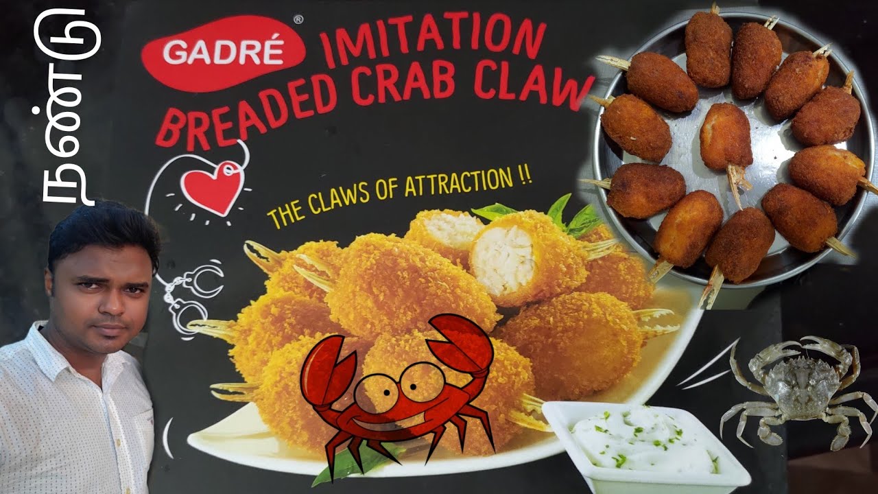Breaded Crab Claw - Fry and Eat - YouTube