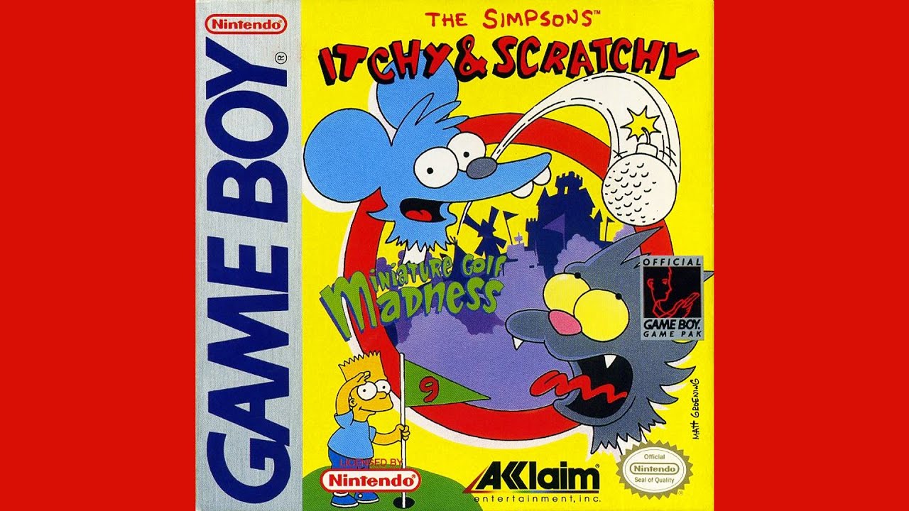 The Simpsons: Itchy & Scratchy in Miniature Golf Madness (Game Boy ...