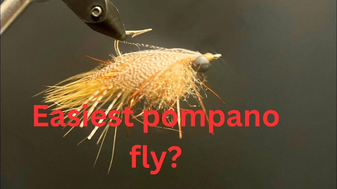 tying a super simple pompano fly - YouTube