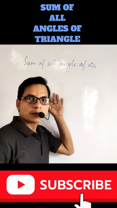 sum of all angles of triangle #math#geometry#straight angle#measuring ...