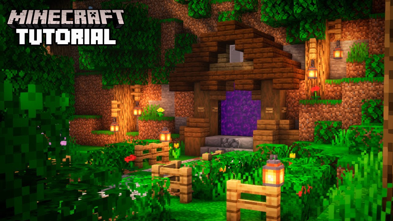 COMO CONSTRUIR UM PORTAL DO NETHER MEDIEVAL - Minecraft Tutorial - YouTube