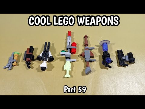 COOL LEGO WEAPONS you can build for your minifigures -Pt 59 (GUNS)
