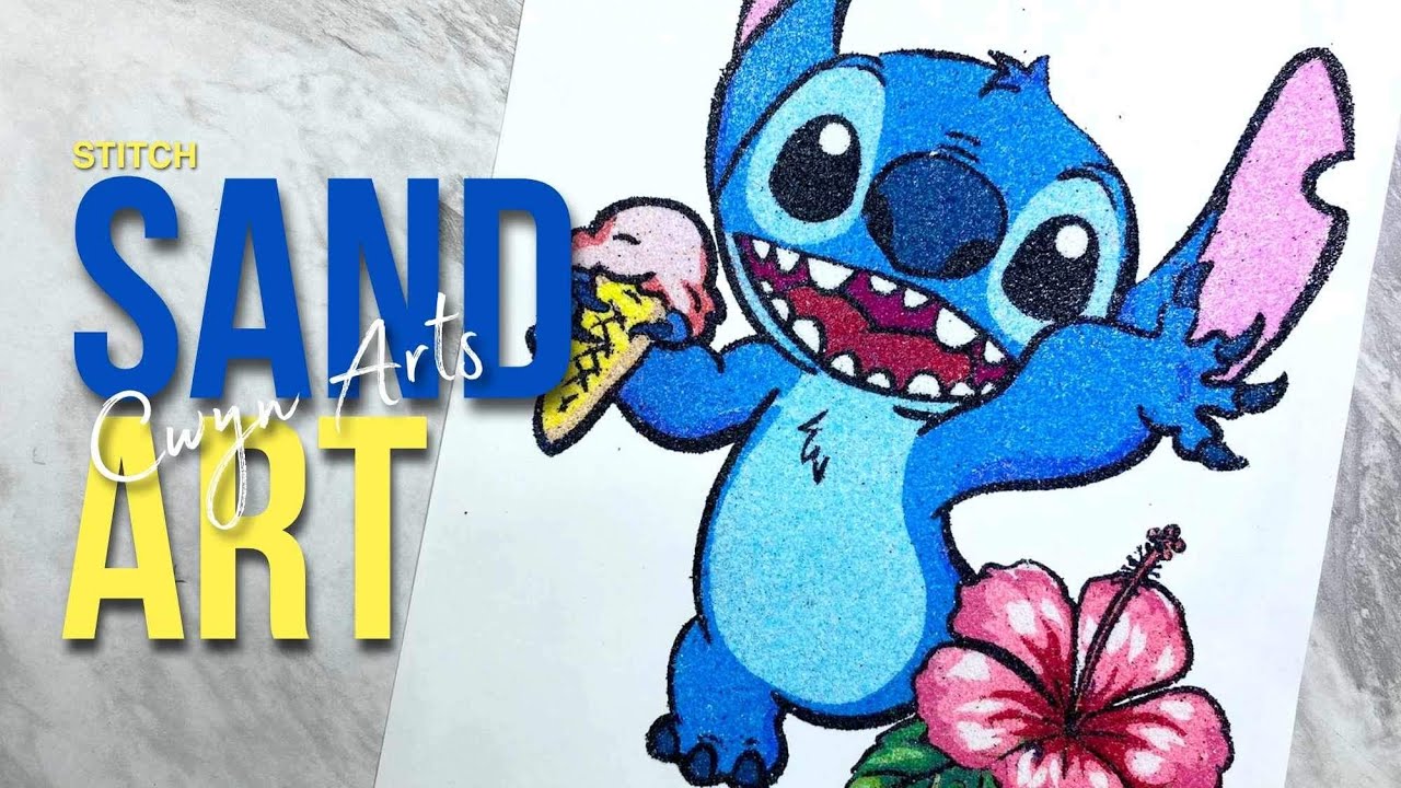 Mesmerizing Stitch Sand Art Masterpiece! 🎨 Unveiling the Magic of ...