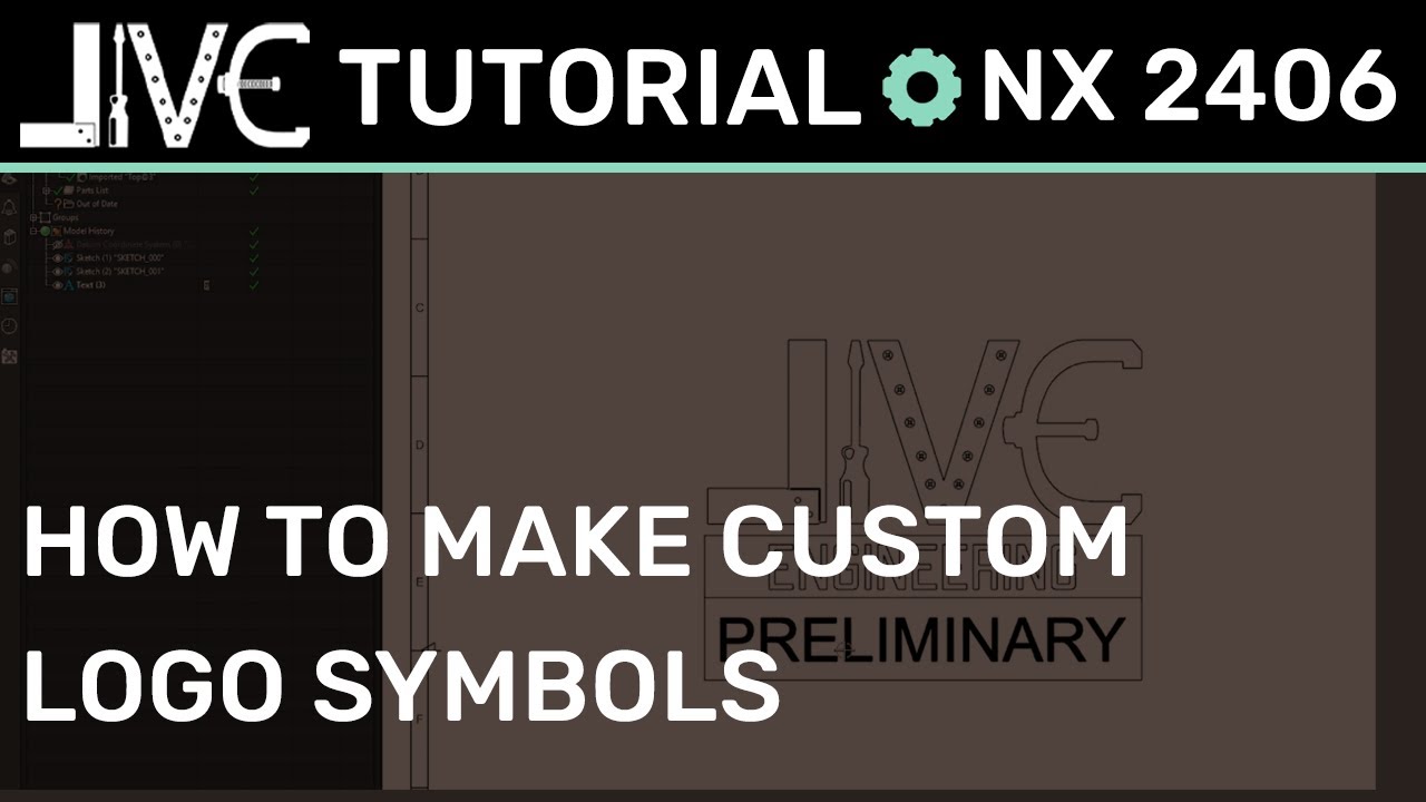 How to Create & Save Custom Symbols With Logos in Siemens NX 2406 ...