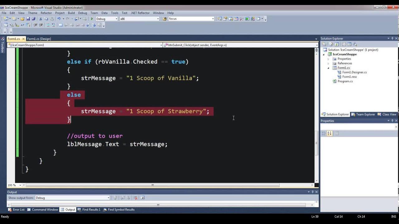 C# Nested Ifs with Radio Buttons - YouTube