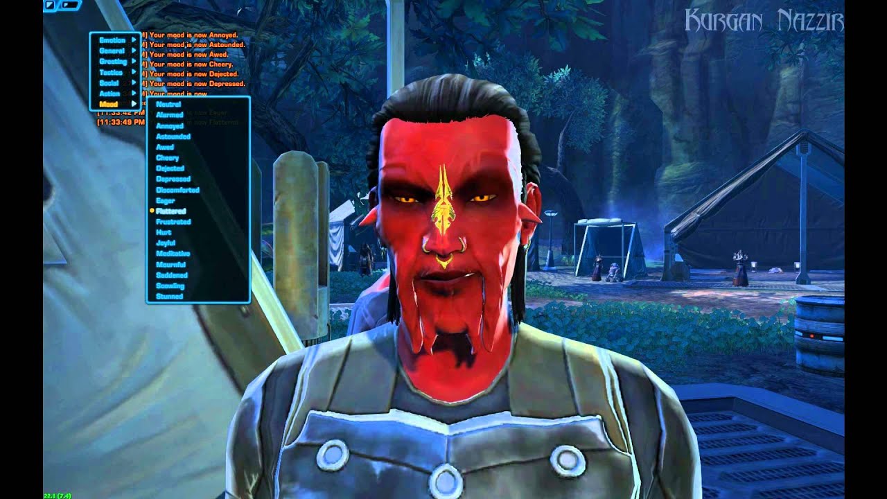 SWTOR - Moods (Facial Expressions) Preview - YouTube
