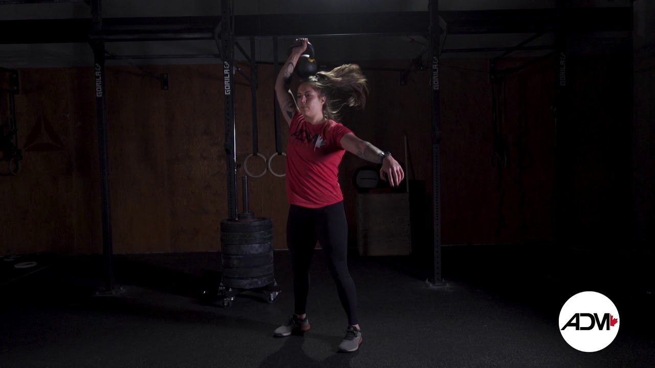 DB KB HANG SQUAT CLEAN TO THRUSTER - YouTube