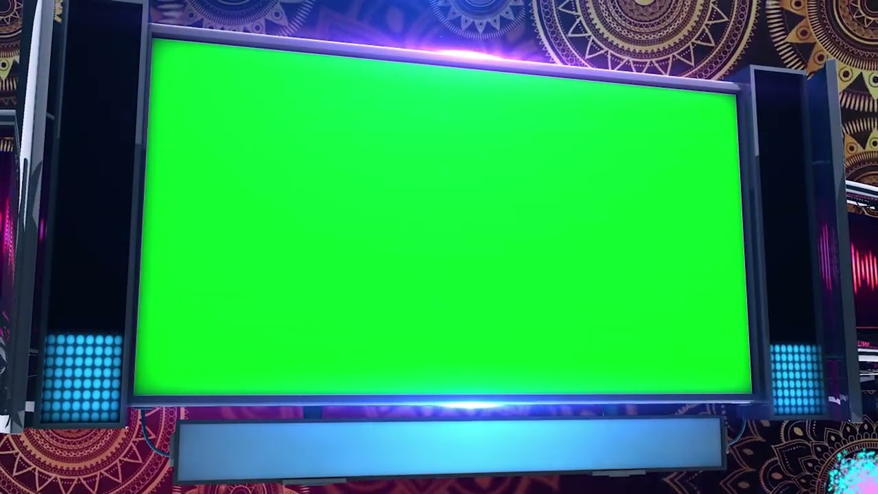Golden or Party Celebration with Green Screen Template | FREE TO USE ...