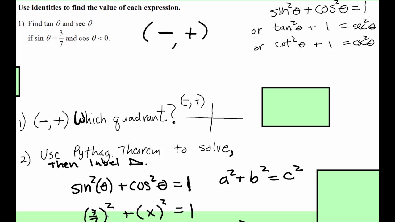 Trig Identities Pythagorean Theorem YouTube trig-identities-pythagorean-theorem-youtube