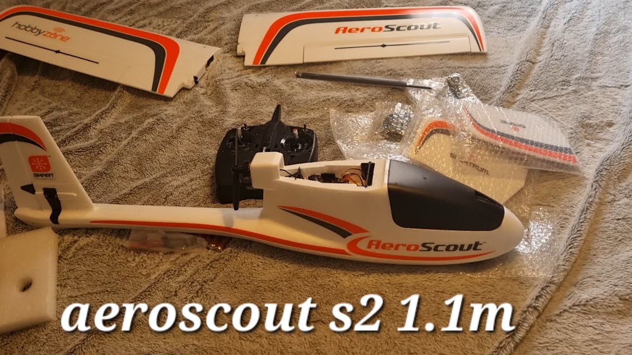 aeroscout s2 1.1m new big beginner plane 😬 - YouTube