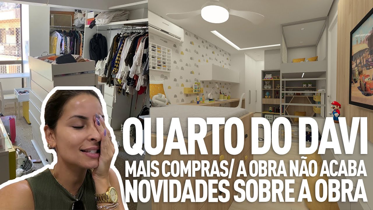 COMPRAS E MAIS COMPRAS/ QUARTO DO DAVI/ OBRA QUE NÃO ACABA🏠 DIÁRIO DE REFORMA #5 - YouTube