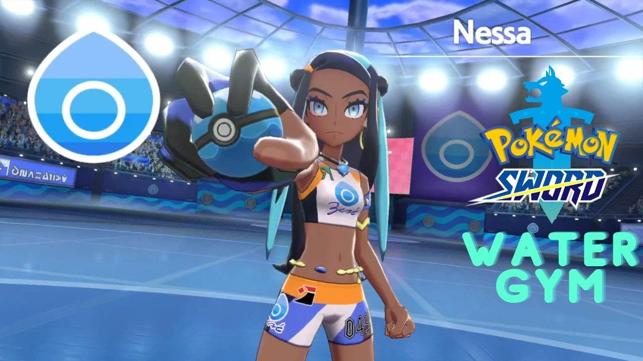 Pokemon Sword Nintendo Switch Gameplay Water Gym Badge - YouTube