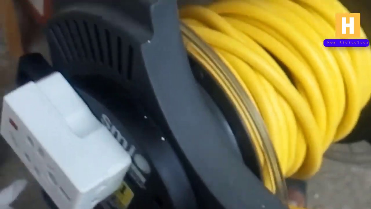 How cable reel works - Genuine Cable reel #How Ridiculous - YouTube