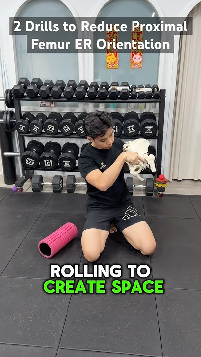 Here’s 2 Drills to reduce the twist at the proximal femur that’s going into ER to help knee ...