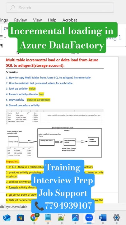 Incremental loading in Azure Data factory #shorts #shortvideo #short #azuredatafactory #azure # ...