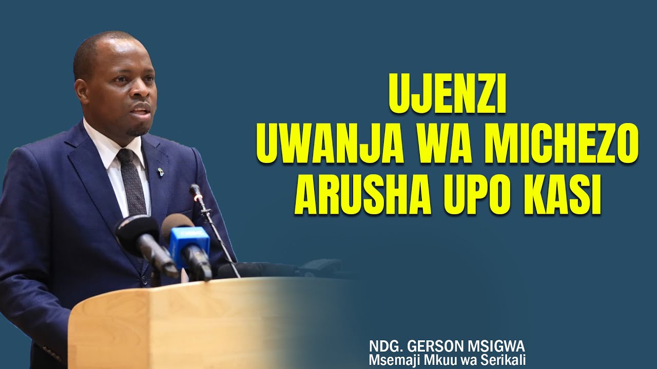 UJENZI WA UWANJA WA MICHEZO ARUSHA UPO KASI || NDG. MSIGWA - YouTube