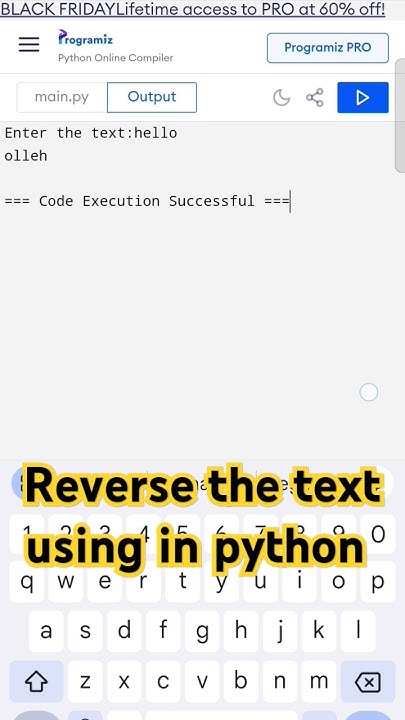 How to print the reverse text or word using by the python..@CodingWithDhiruBhai - YouTube