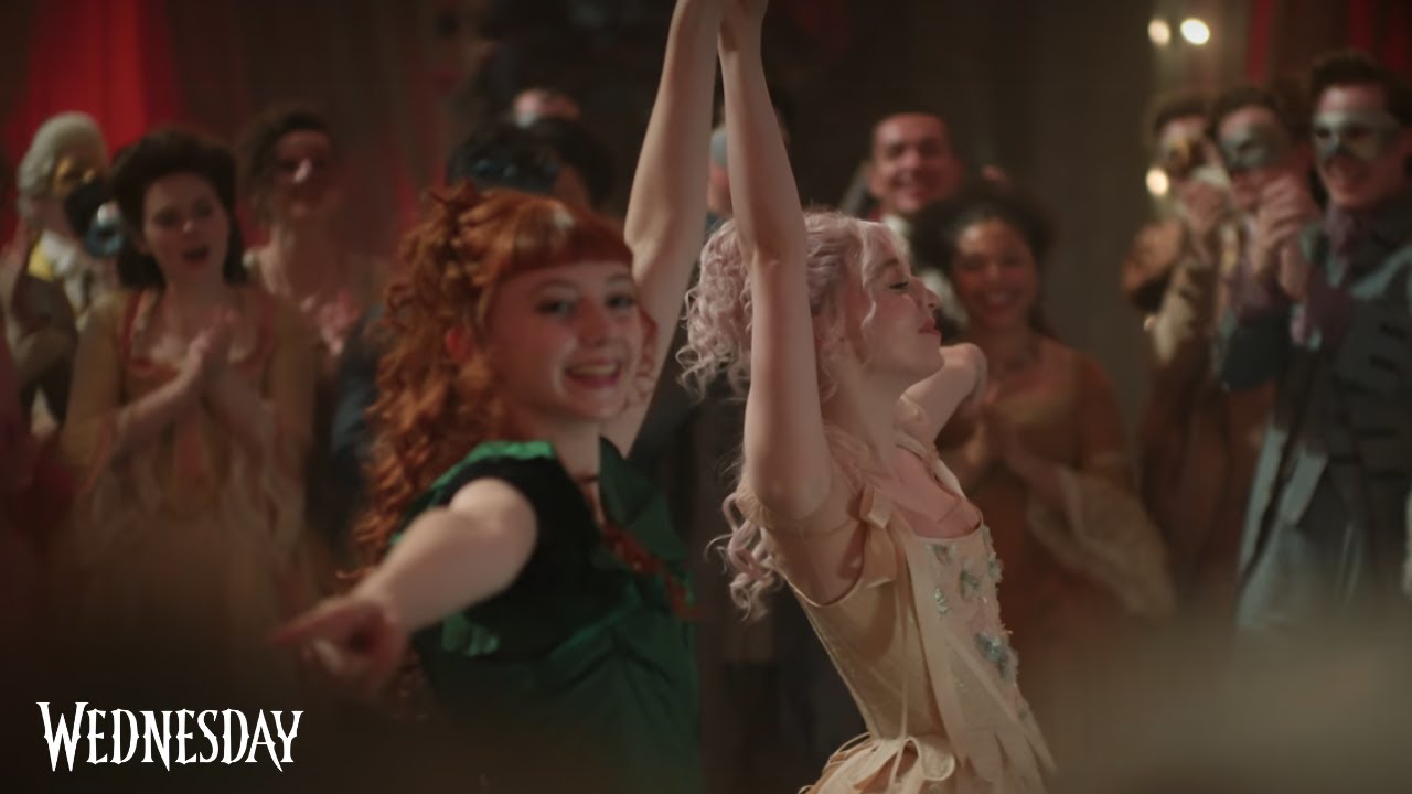Agnes and Enid dancing to Dead Dance by Lady Gaga | Wednesday Season 2 ...