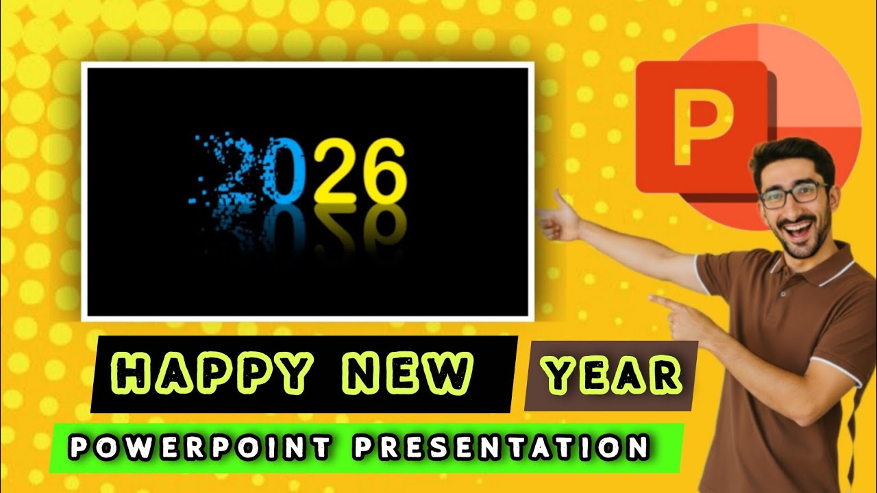 Happy New Year PPT Animation 🎉 | Creative PowerPoint Slides 2026 - YouTube
