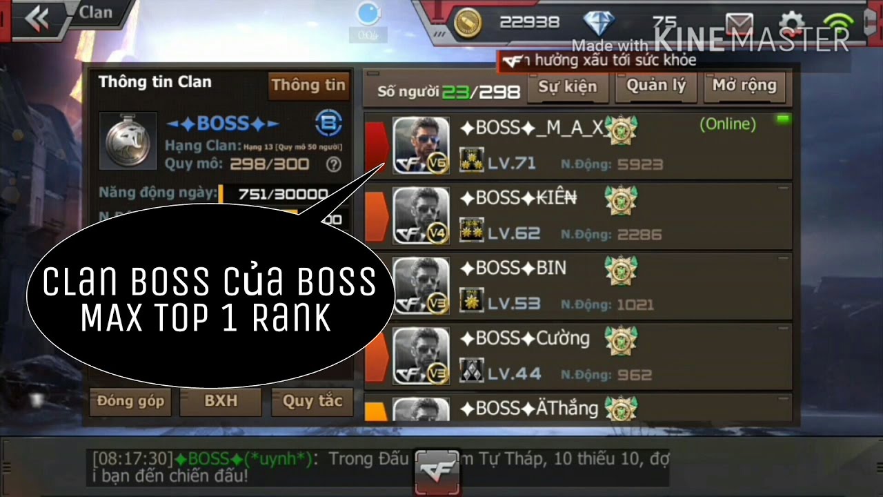 [CROSSFIRE LEGENDS/CF MOBILE] Show Clan BOSS MAX Top 1 RANK (7-5-2017 ...