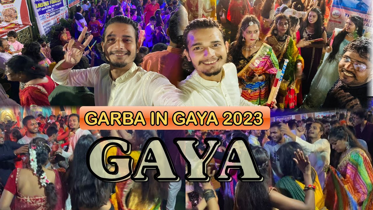 NAVRATRI GARBA NIGHT 2023 😍|| Dandiya Night In Gaya😉|| GARV HOTEL ...