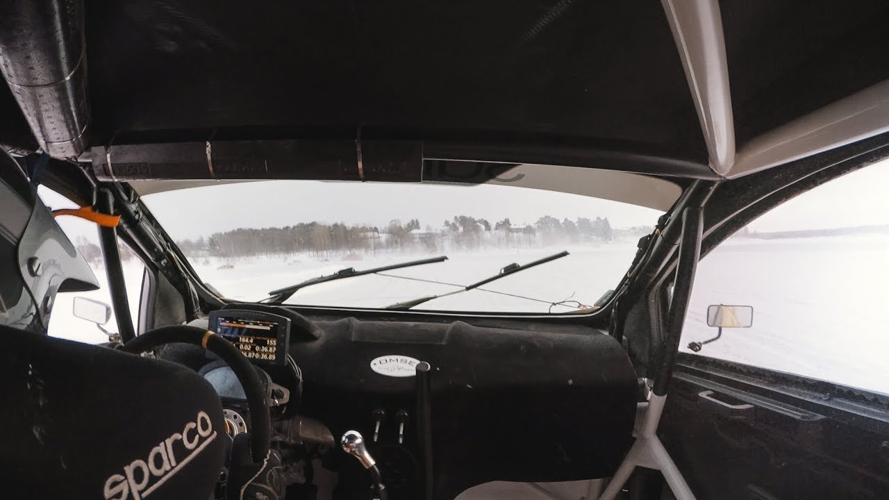 ONBOARD - ICE-RACING WITH HUGE SPIKE TIRES! - Isracing Långnabb ...