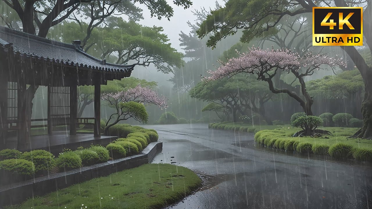 Calm Rainfall for Deep Relaxation & Meditation | Soothing Nature Sounds ...