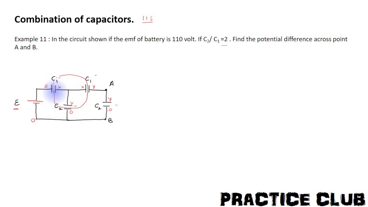 Solved Example : Capacitor Circuit Problem (Level 3) - YouTube