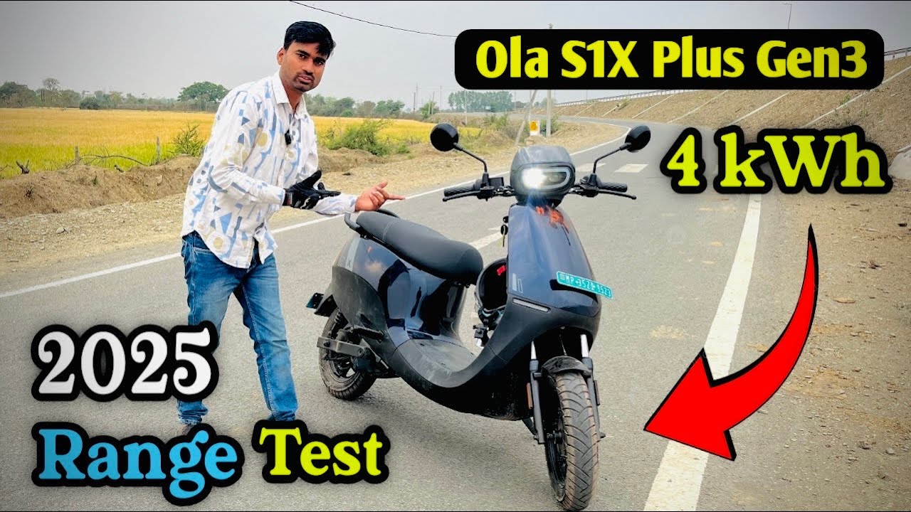 2025 ⚡️Range Test Ola S1X Plus Gen 3 😱 Real World Range l 4kwh , Top ...