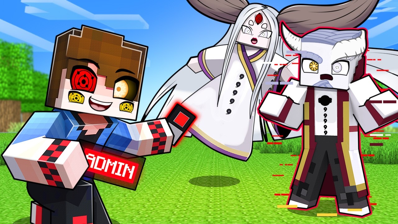 GANHEI os PODERES de ADMIN com OTSUTSUKI no NARUTO Minecraft - YouTube