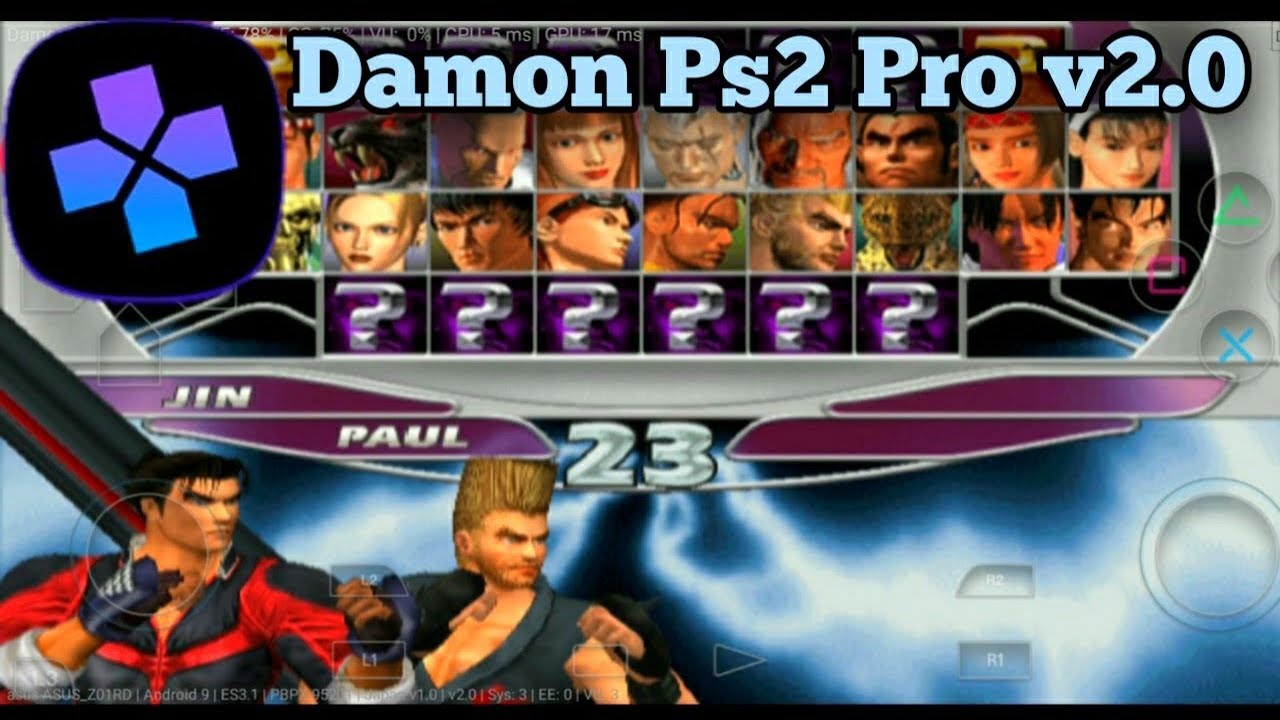 Damon ps 2 pro v2.0 tekken tag full speed settings no lag - YouTube