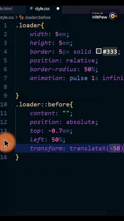How To Make Beautiful Loader Animation Using HTML and CSS. - YouTube