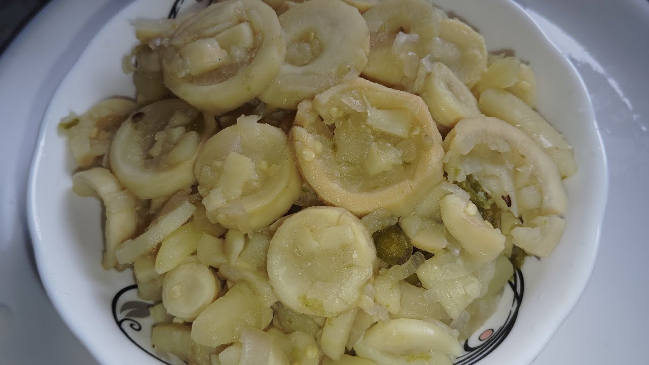 বিনা তেল মশলায় বাশঁ কুড়ুল রেসিপি। Bash Korol Recipe। Bamboo Shoot ...
