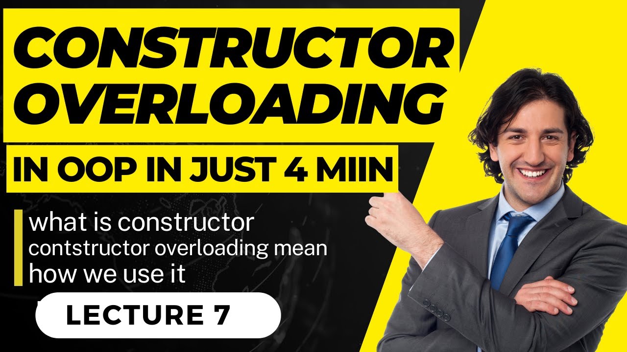 Constructor Overloading In Object Oriented Programming In C In Hindi