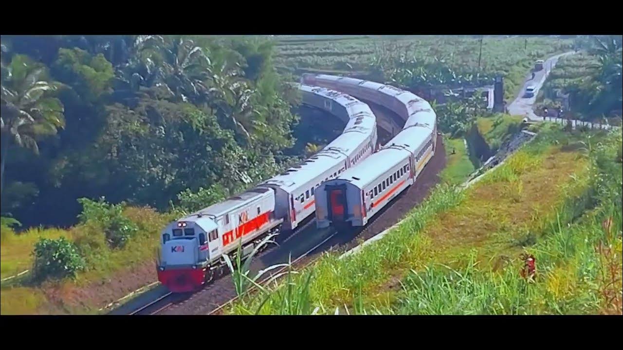 HUNTING KERETA API|KA PROGO BERPAPASAN KA KAMANDAKA, KA DATAR ...
