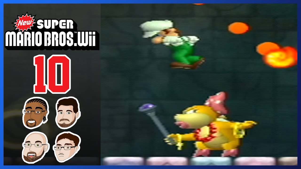 New Super Mario Bros Wii - Part 10: World 4 Poker/Puffer Fish ...