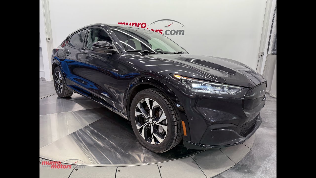 2022 Ford Mach-E Premium AWD X Pano Roof in Dark Matter Grey Metallic ...