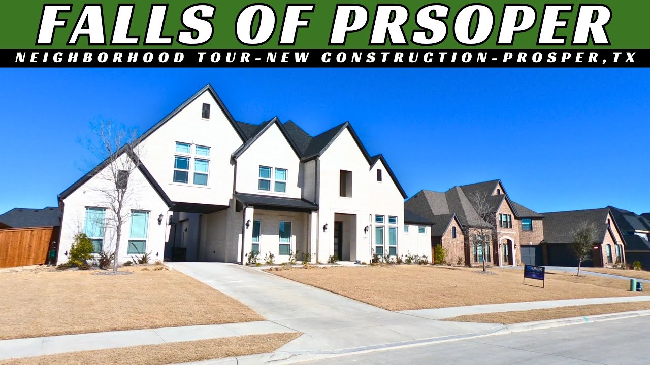 Falls of Prosper | Neighborhood Tour | New Construction | Prosper, TX ...